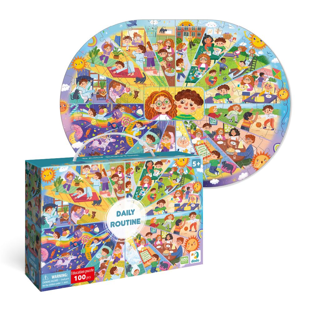 Educational puzzle Puzzle "Daily Routine" Recommended age 5 years + For ...