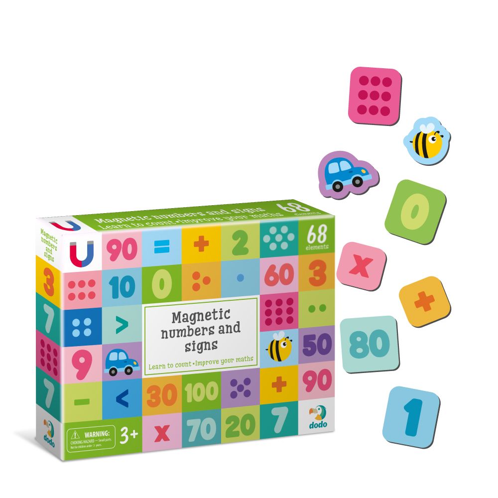 Educational magnetic puzzles Magnetic Big set Numbers and Signs ...